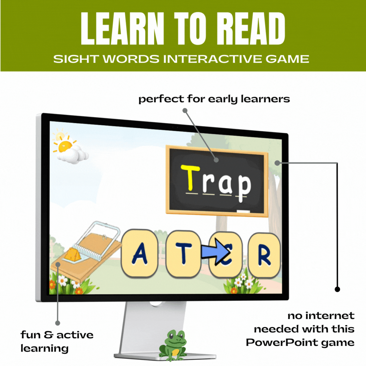 Sight Words Digital Kids Game – The Bea & Charlie Paper Shop