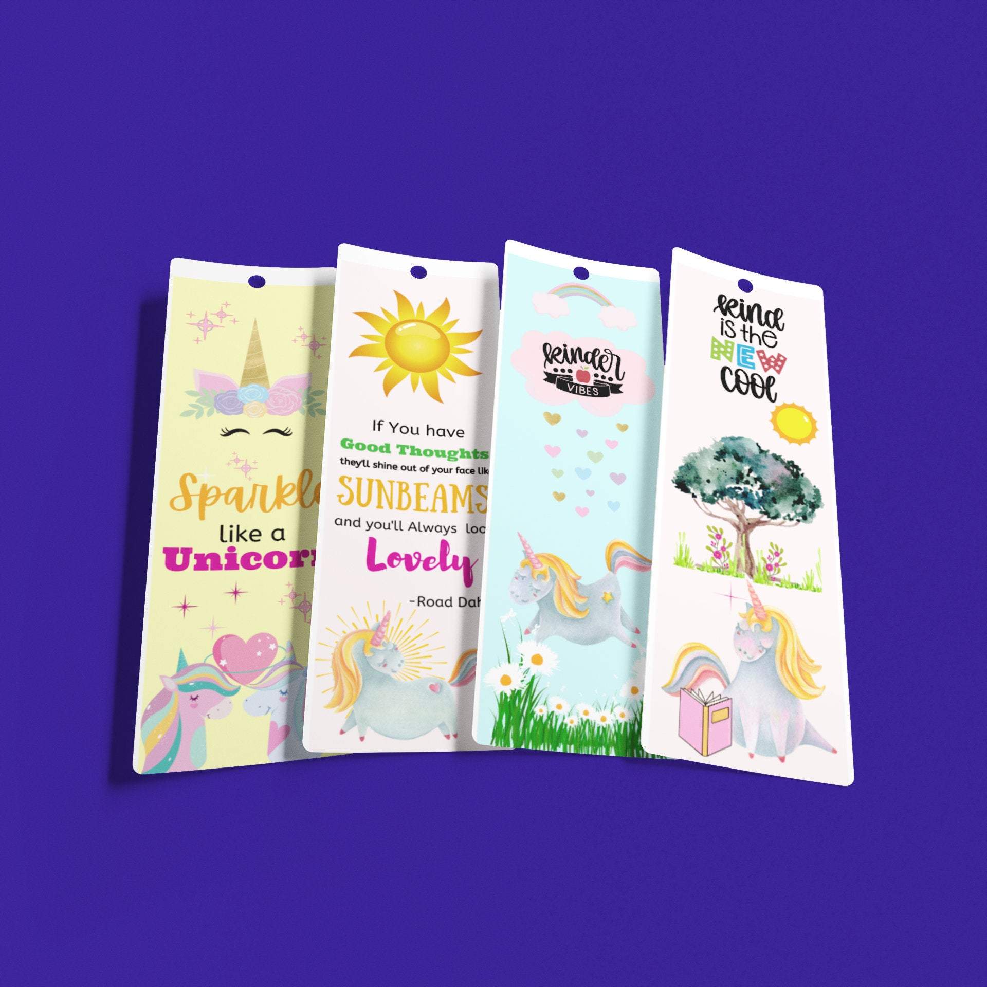 Unicorn Bookmarks, Printable Bookmarks, Cute Bookmarks, Bookmarks for ...